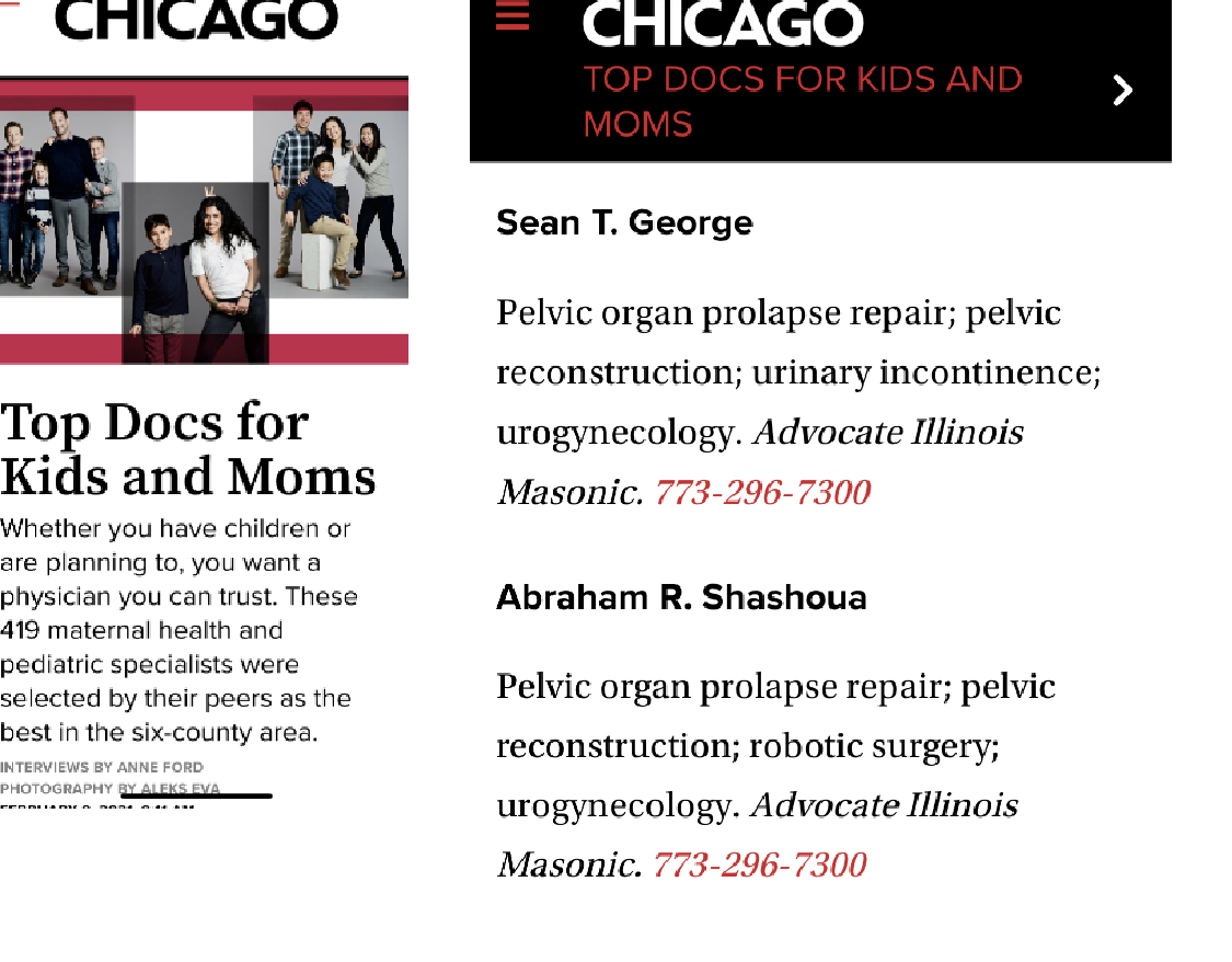 Chicago’s Top Doctor for Women – Chicago Urogynecology